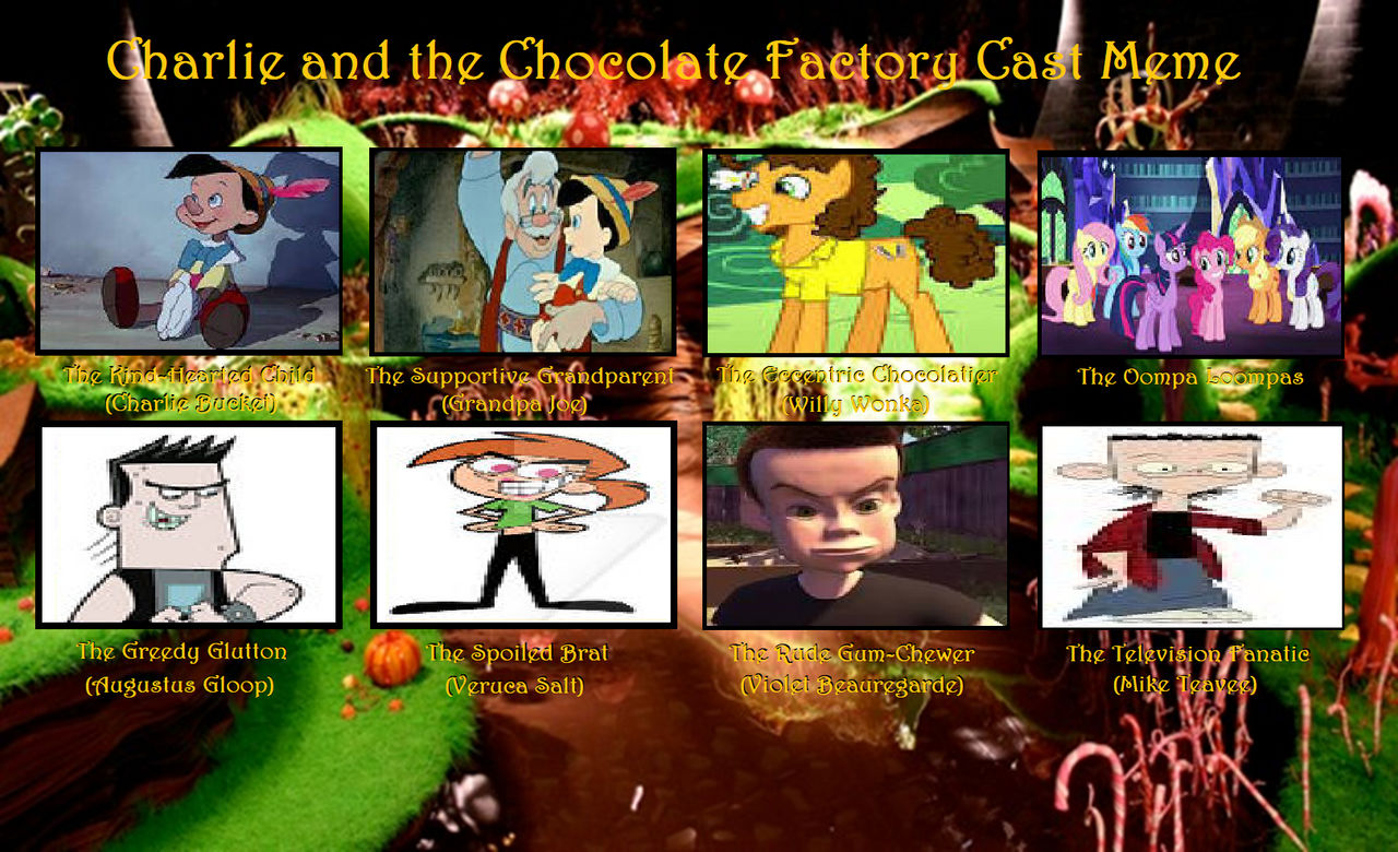 Pinocchio And The Chocolate Factory Cast Meme By Sweetheart1012 On Deviantart