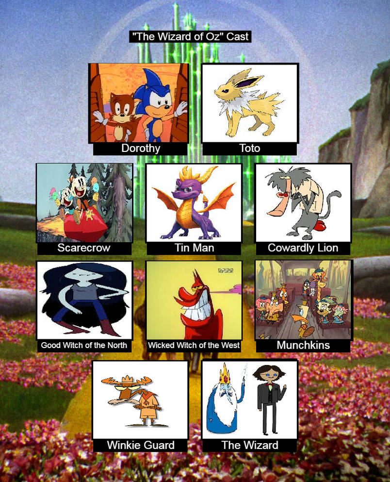 Aosth Sonic An Tails In The Wizard Of Oz Cast Meme By Sweetheart1012 On