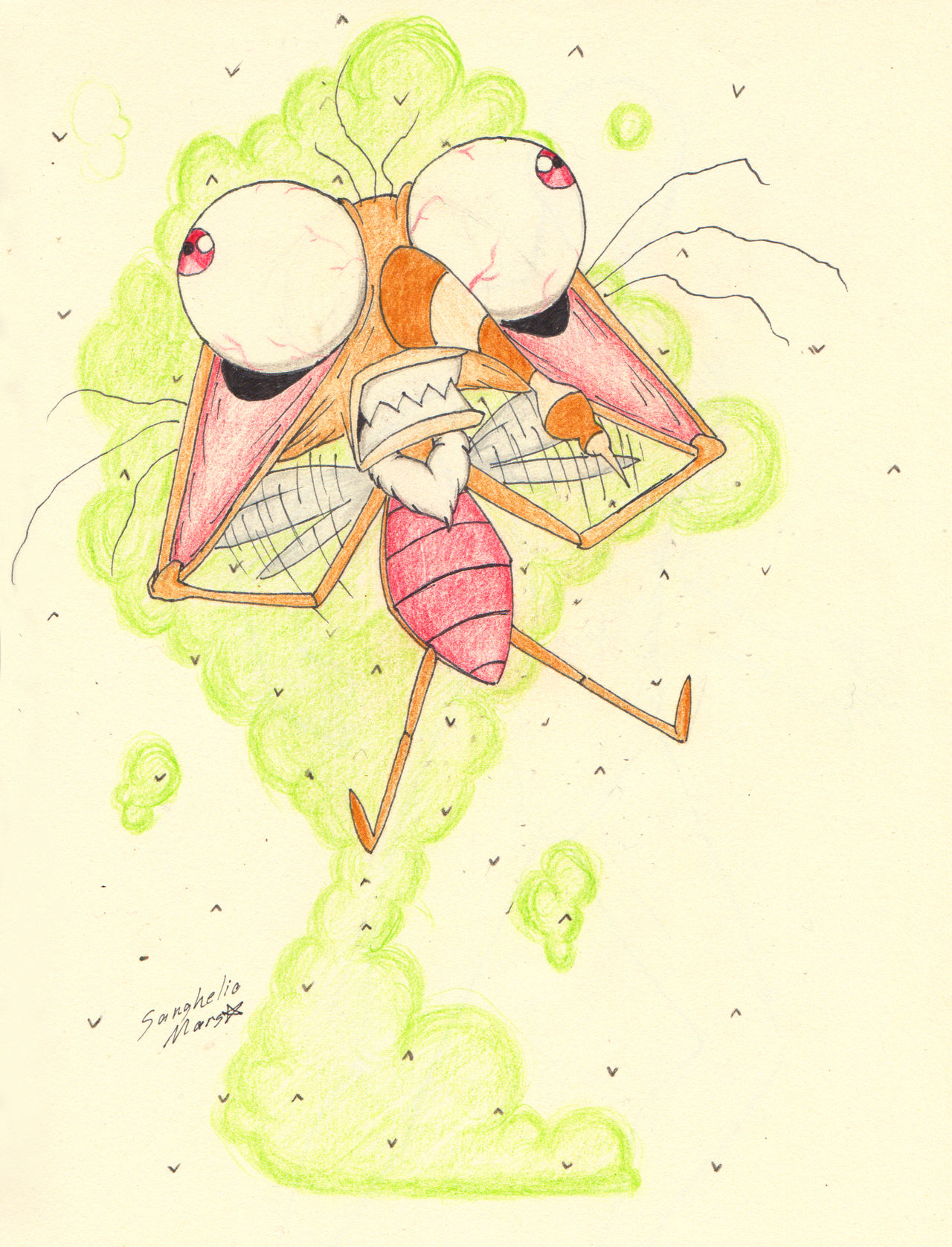 Tito The Anxiety Mosquito By Sangheliomars On Deviantart