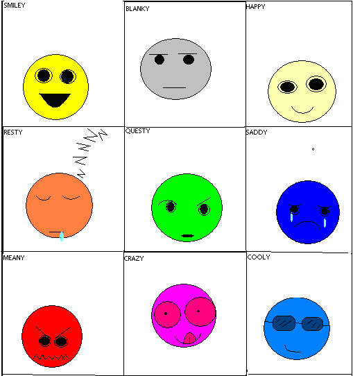 Mr Smiley Face and Friends by CHEEKYLILMONKEY on DeviantArt