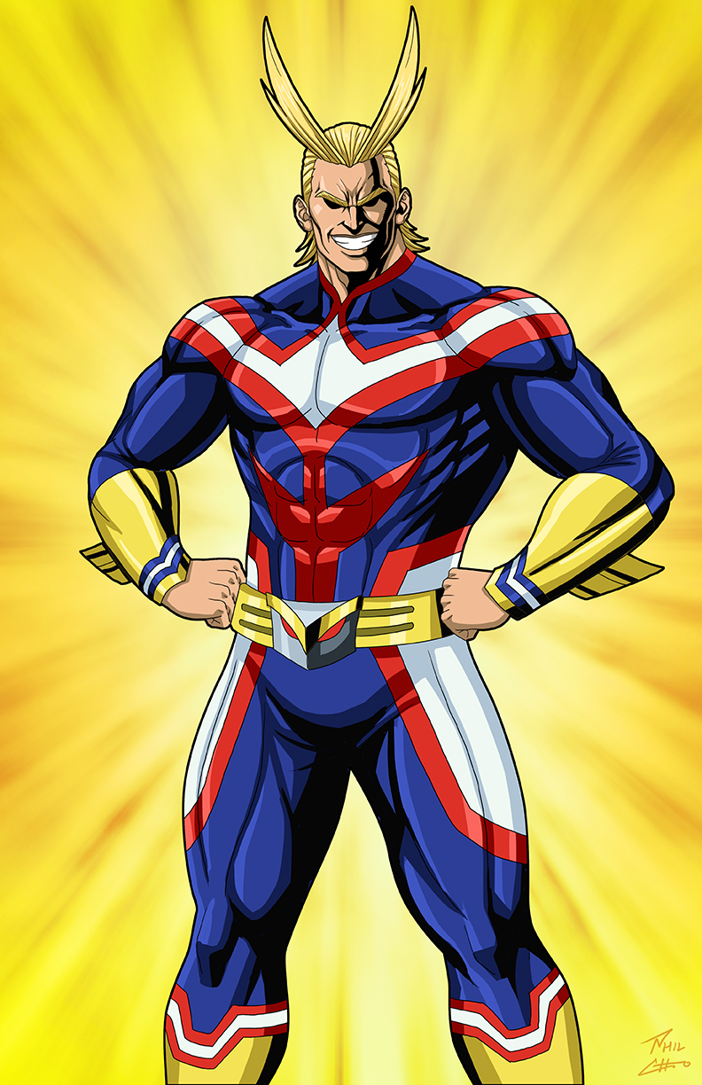 All Might Commission By Phil Cho On Deviantart