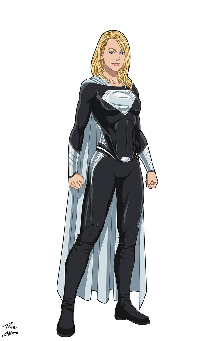 Supergirl Black And Silver Commission By Phil Cho On Deviantart