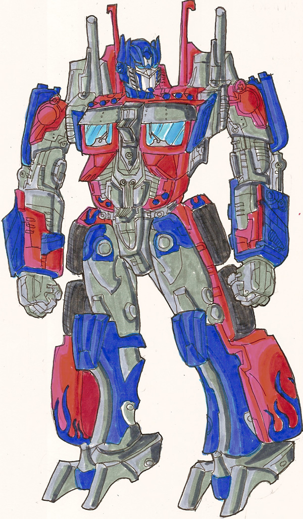Optimus Prime Colored By Phil Cho On Deviantart