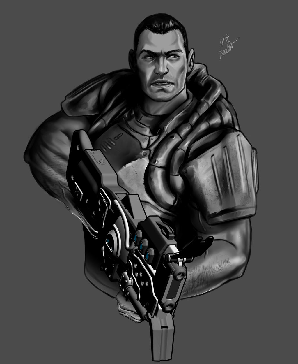 Doom Marine Wip By Ardathlilitu On Deviantart
