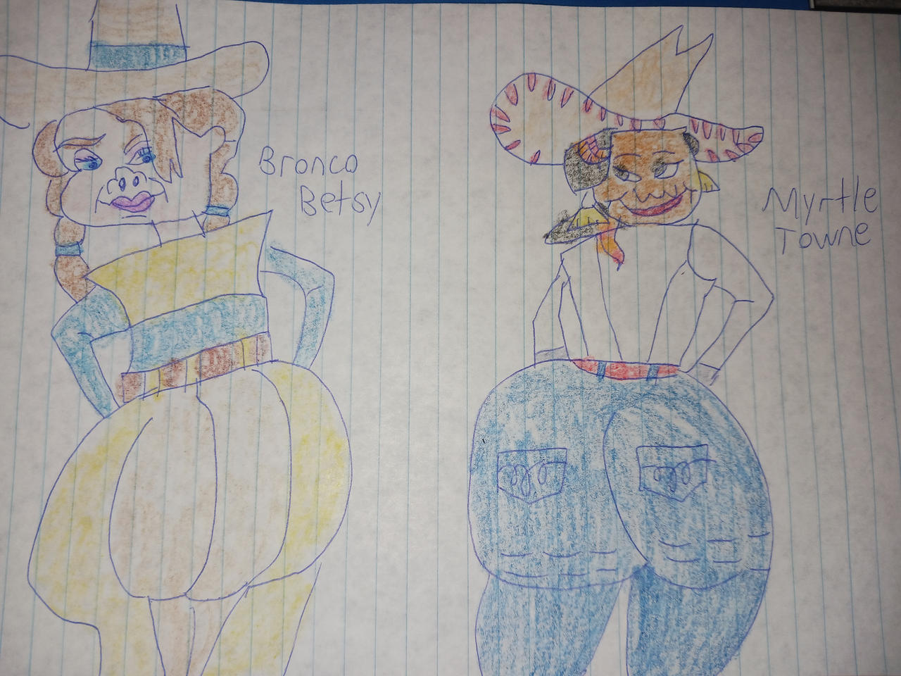 Cowgirl Asses By Thebootysketcher On Deviantart