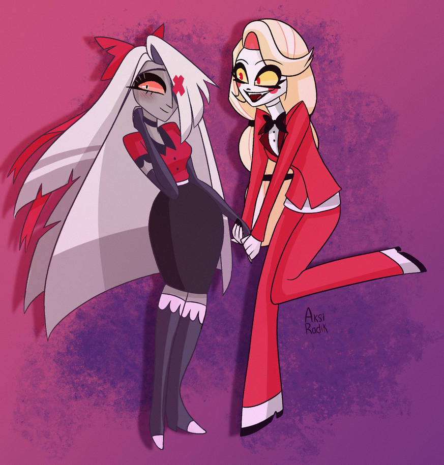 Charlie And Vaggie By Aksiradik22 On Deviantart