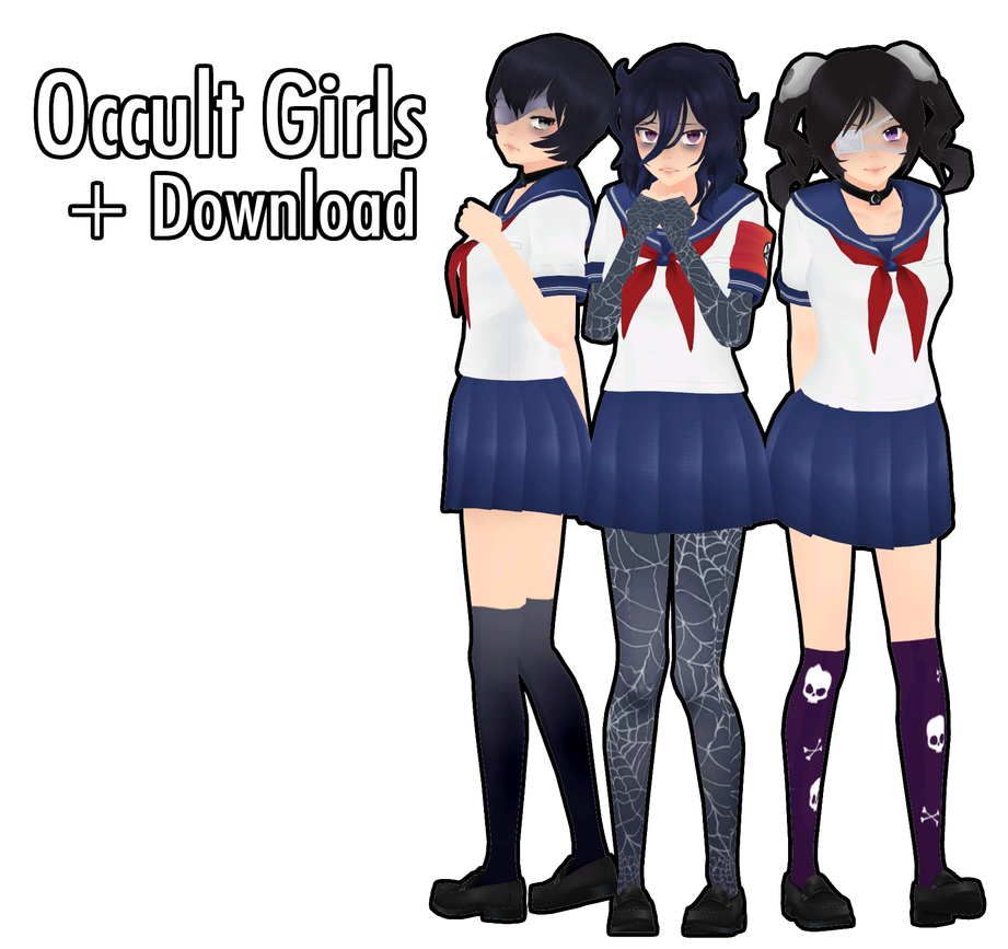 Mmd X Yandere Simulator Occult Club Girls Dl By Swirlixe On Deviantart