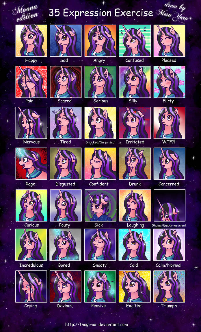 35 Expressions Exercise by MesuYoru on DeviantArt 35 Expressions Exercise by MesuYoru on DeviantArt