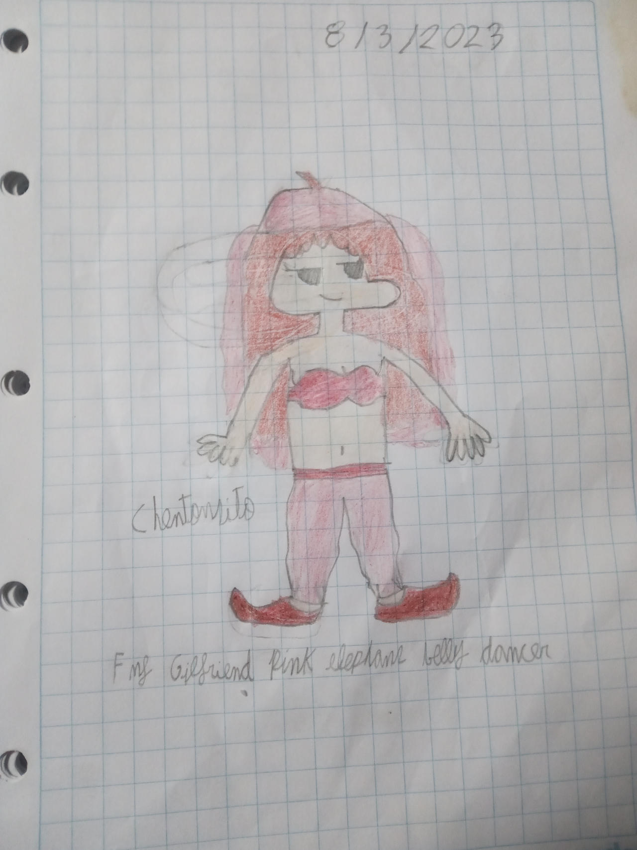 Fnf Girlfriend Pink Elephants Belly Dancer By Chentonsito On Deviantart