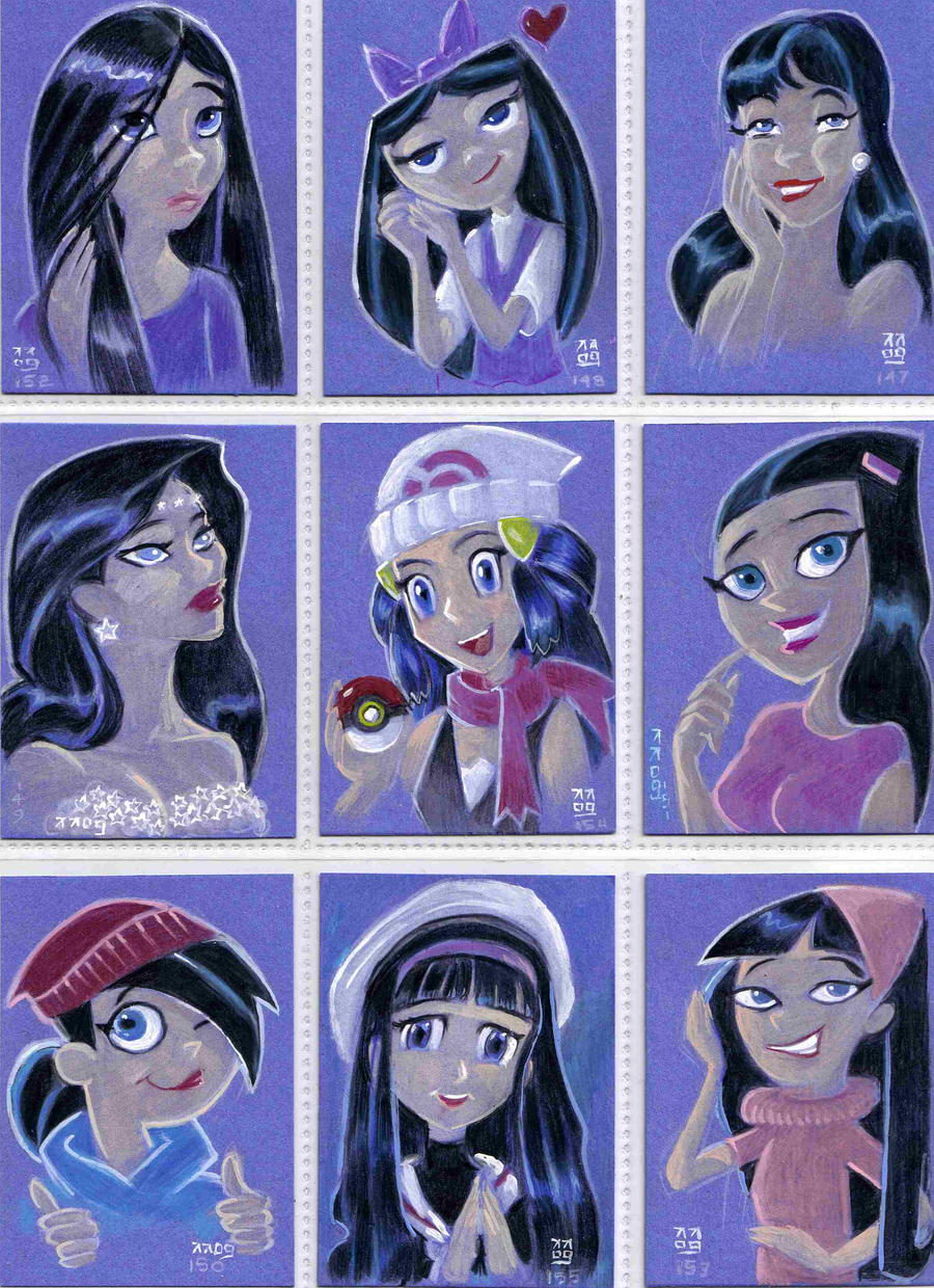 Blue Velvets Sketch Cards By Lexlothor On Deviantart