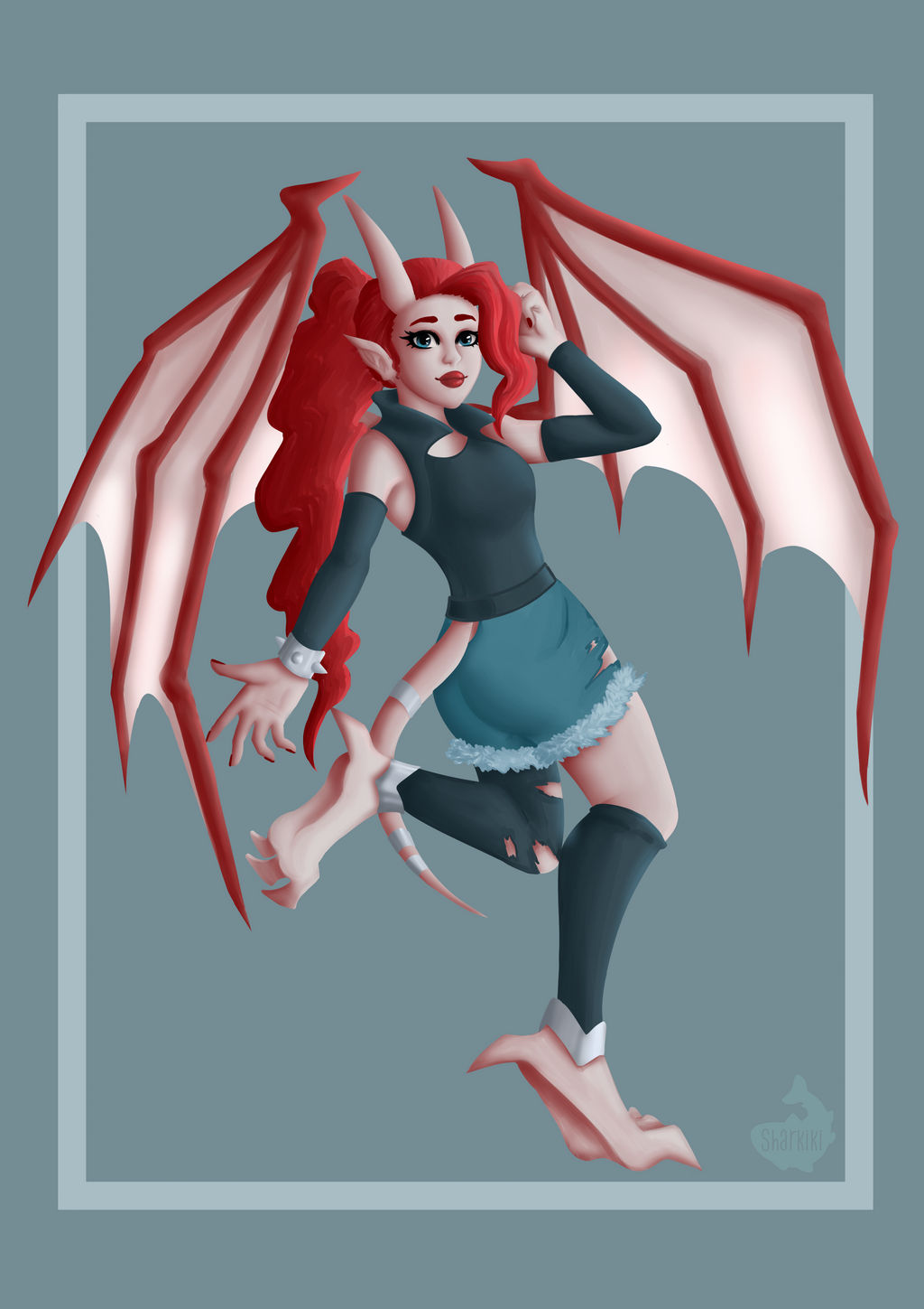 Gargoyle Girl By Sharkiki On Deviantart