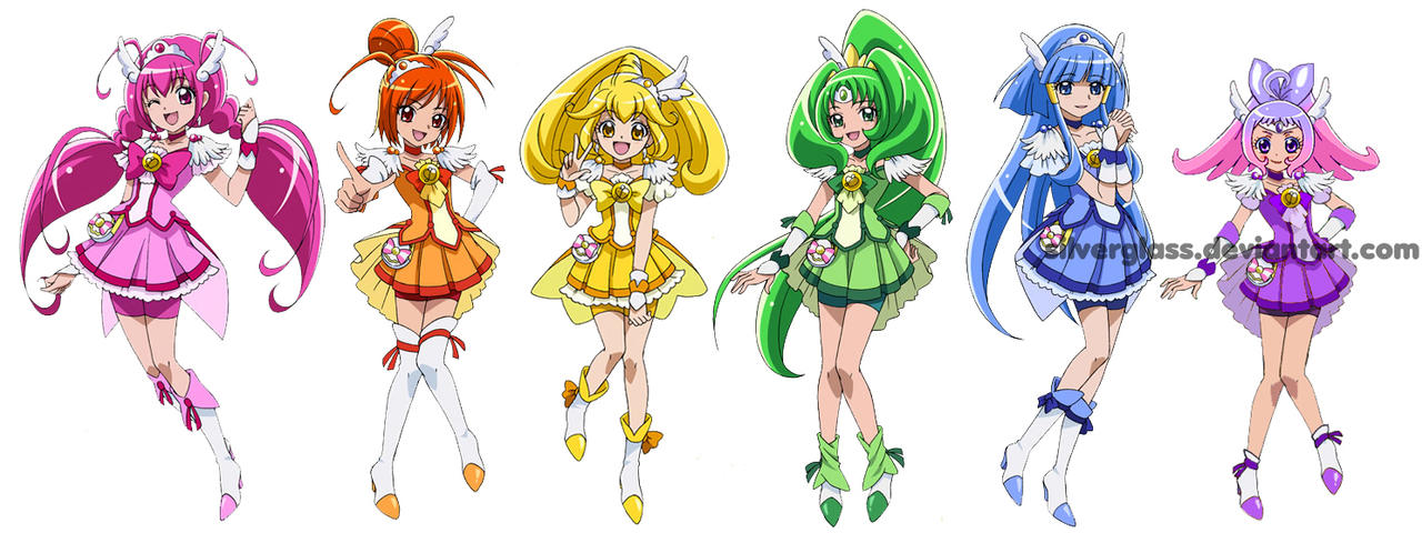 Smile Precure Group With Cure Wish By Silverglass On Deviantart