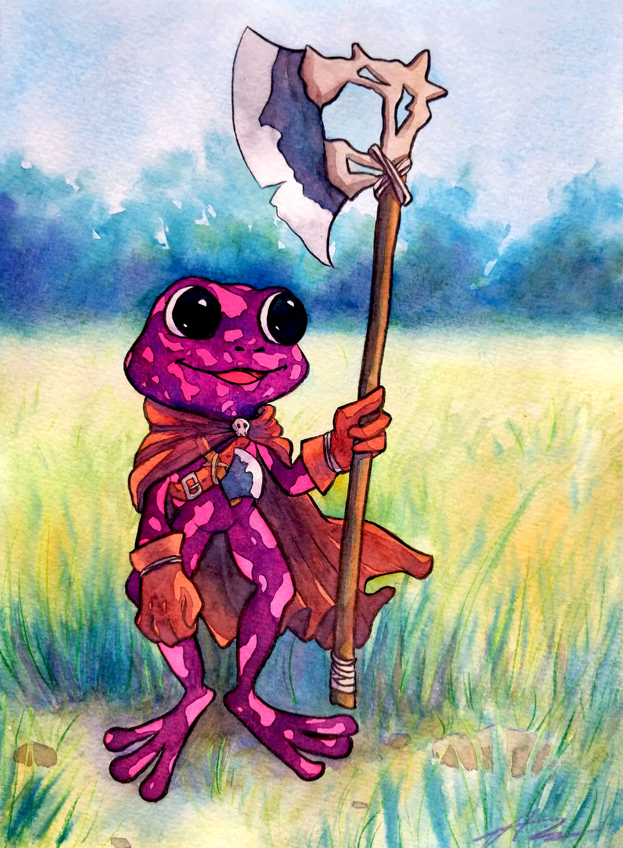 Commission Barbarian Grung Dnd By Annsquare On Deviantart