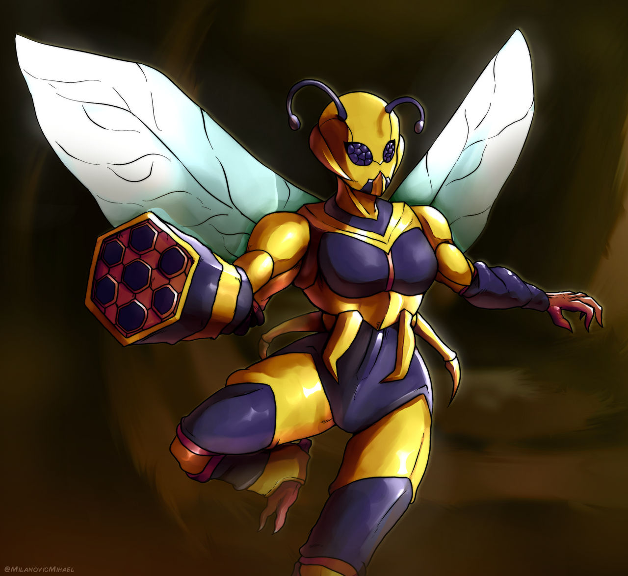 Humanoid Queen Bee By Milanovicmihael On Deviantart
