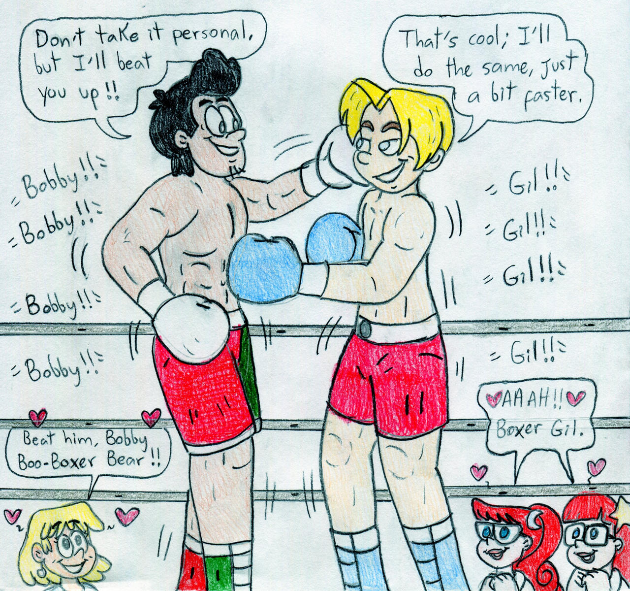 Boxing Bobby Vs Gil By Jose Ramiro On Deviantart