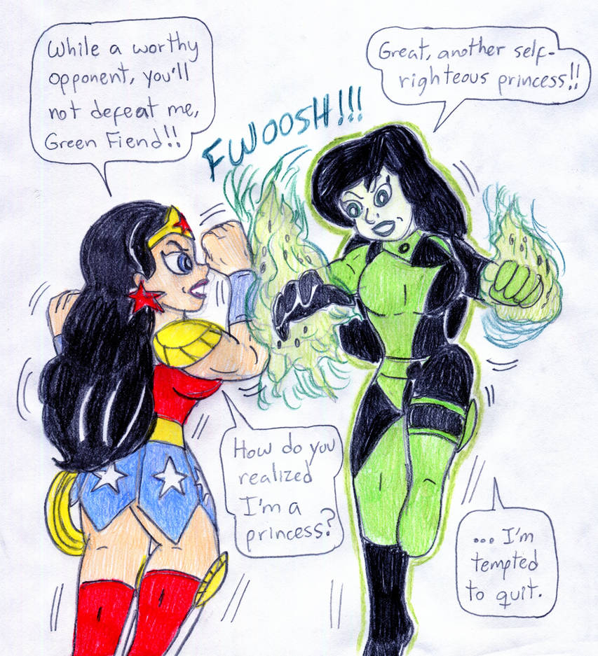Wonder Woman Vs Shego By Jose Ramiro On Deviantart