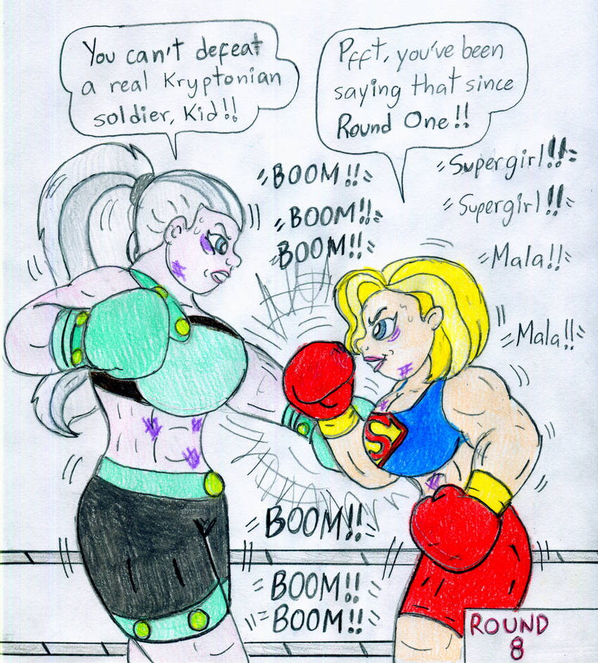 Boxing Supergirl Vs Mala By Jose Ramiro On Deviantart