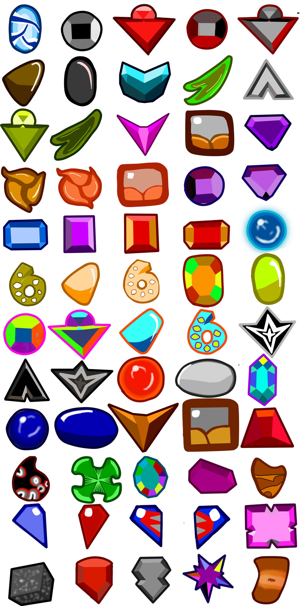 All Of My Gem Cuts By Kemateller On Deviantart