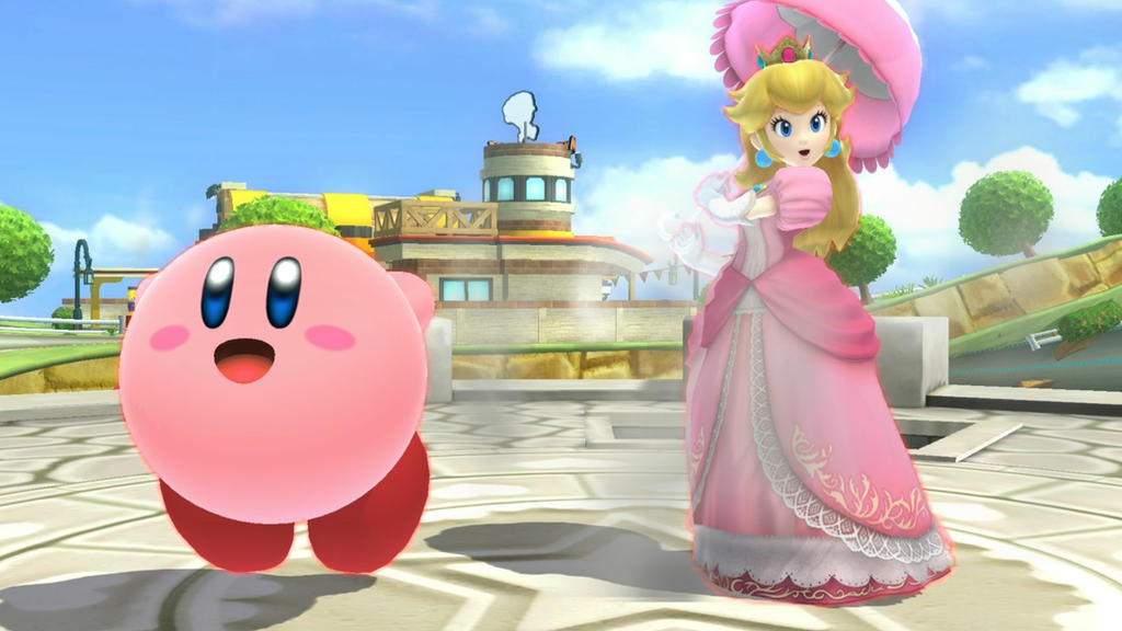 Kirby And Princess Peach By User15432 On Deviantart
