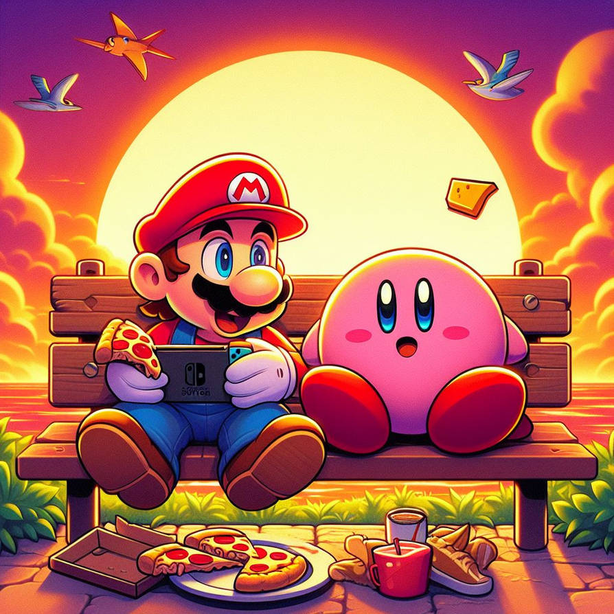 Mario And Kirby Ai Image By User15432 On Deviantart