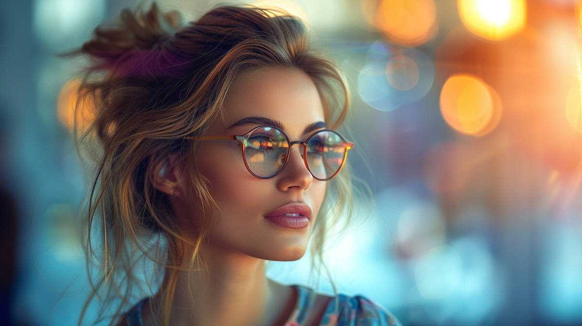 H96ven Amazingly Beautiful Woman Wearing Glasses By Silver7ight On
