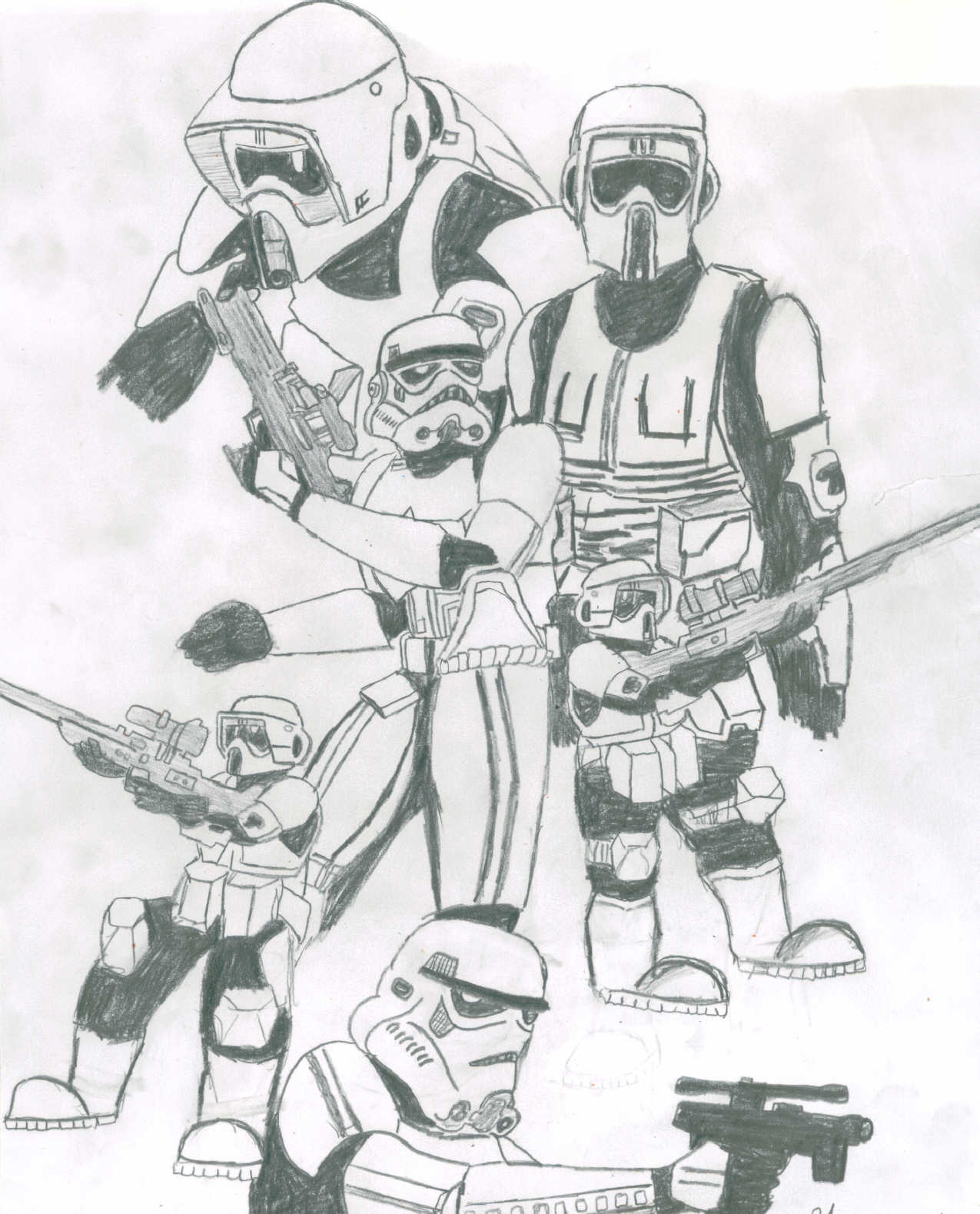 Scout Troopers+Stormtroopers by CrashyBandicoot on DeviantArt