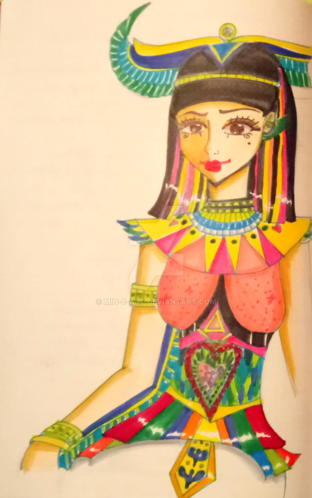 Goddess Isis By Min C Art On Deviantart