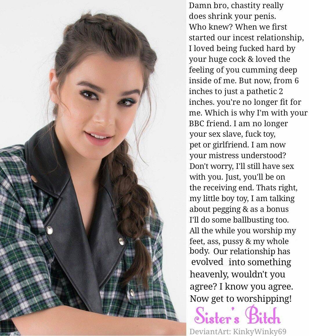 Sister Chastity Femdom Caption Hailee Steinfeld By Kinkywinky69 On
