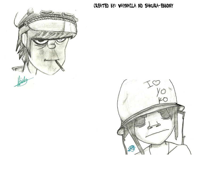 Murdoc and 2D (Dirty Harry) by vaynhila on DeviantArt Murdoc and 2D (Dirty Harry) by vaynhila on DeviantArt
