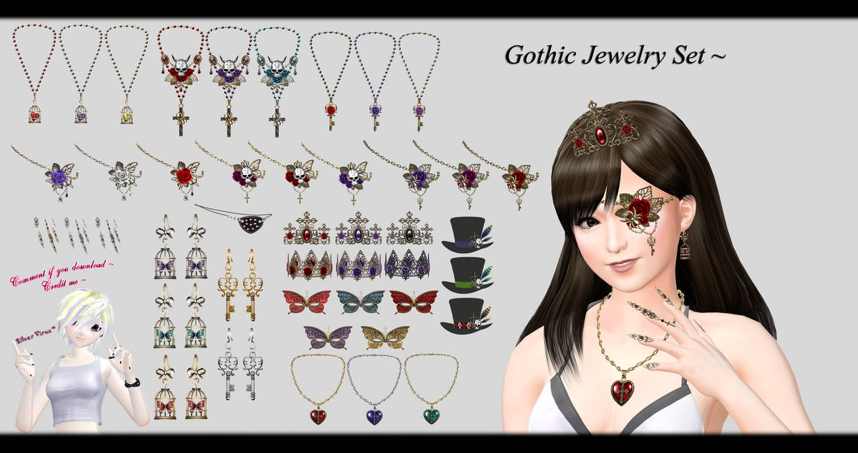 Mmd Jewelry Set Dl ~ By O Dsv O On Deviantart