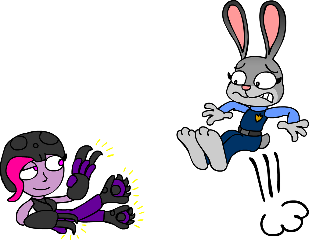 Roller Brawl Vs Judy Hopps By Blackrhinoranger On Deviantart