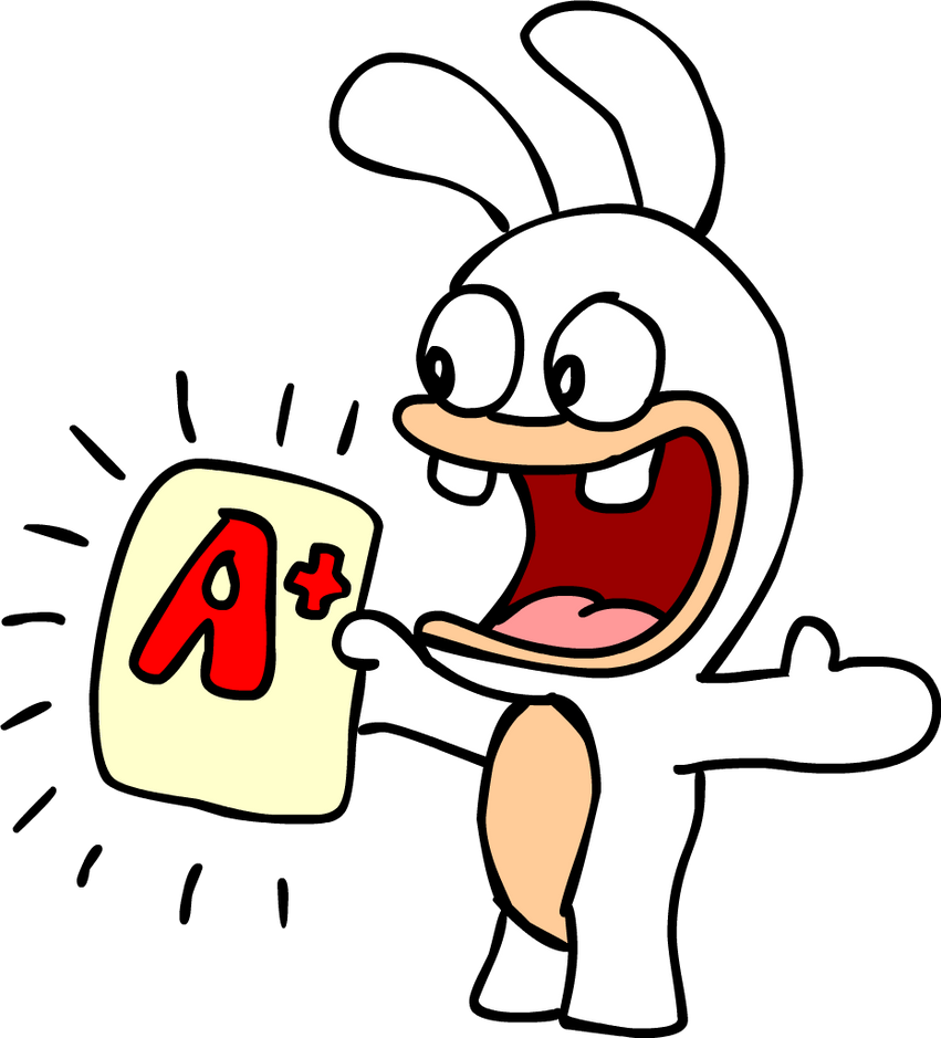 Rabbid With A Good Grade By Blackrhinoranger On DeviantArt rabbid-with-a-good-grade-by-blackrhinoranger-on-deviantart