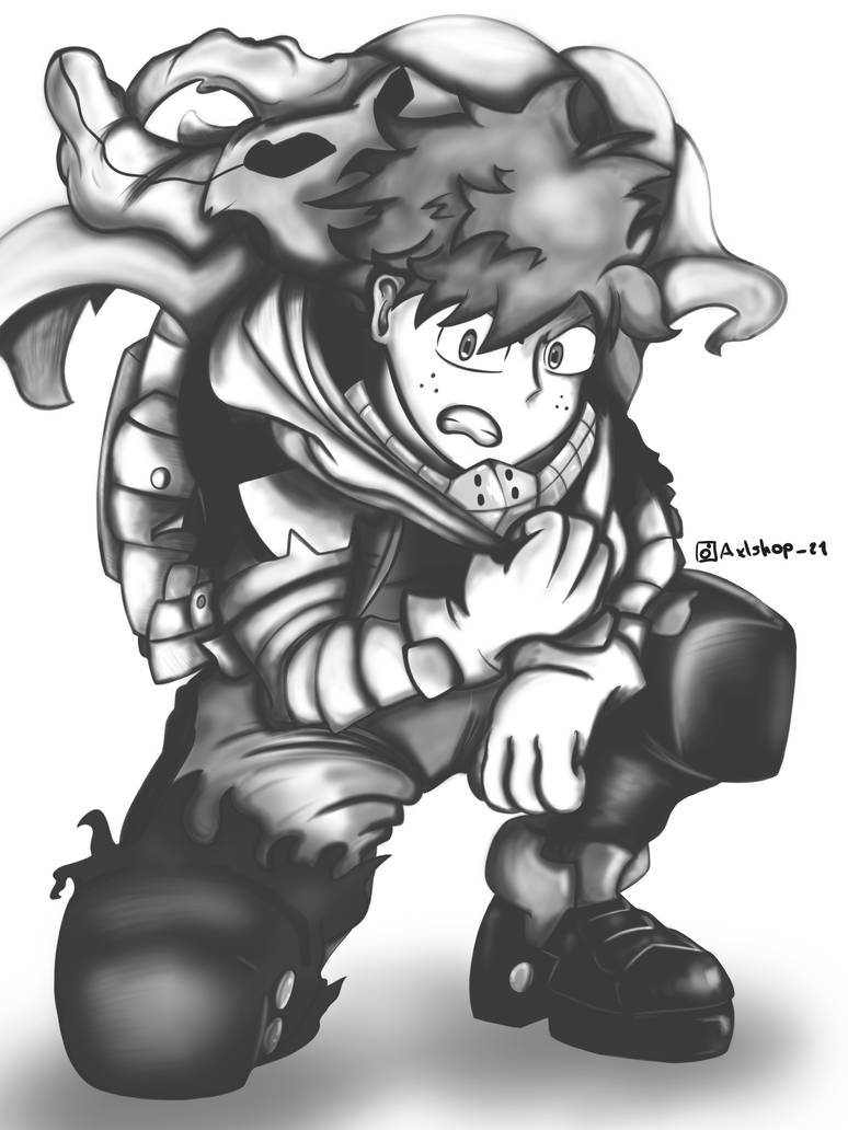 Deku Vigilante Sketch By Axlshop21 On Deviantart