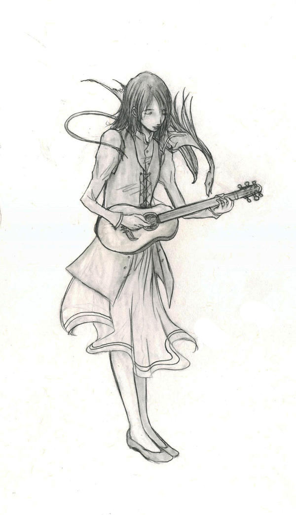 Menolly Playing Gitar by Maseiya on DeviantArt