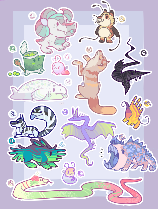 OTA Creature Adopts - OPEN!! by leopardpop on DeviantArt OTA Creature Adopts - OPEN!! by leopardpop on DeviantArt