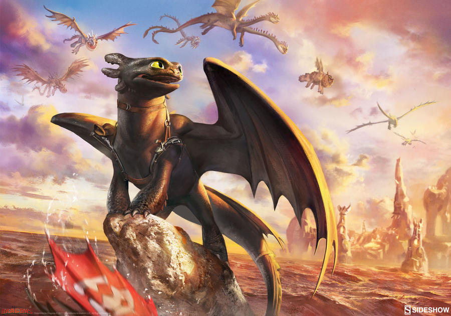 Httyd Toothless And The Dragons Of Berk By Bigmac996 On Deviantart