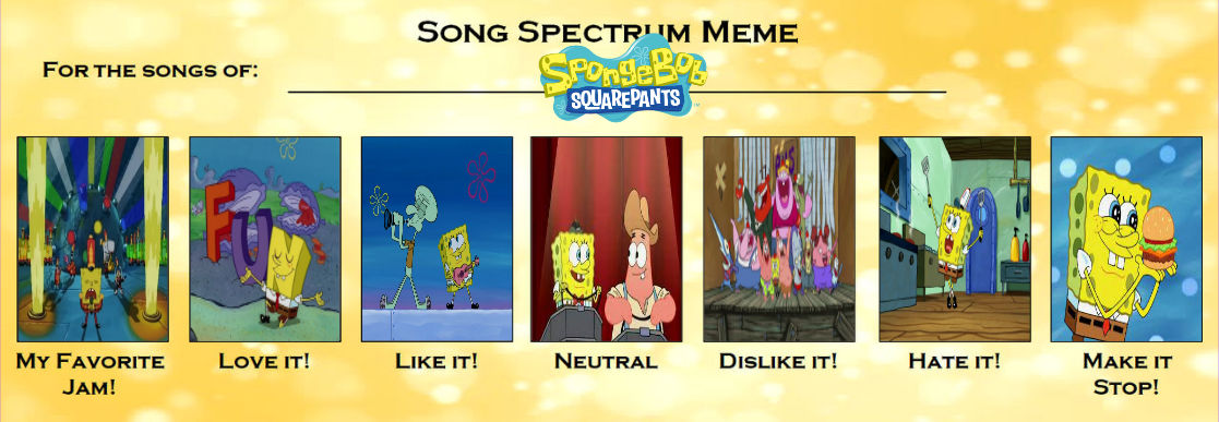 Spongebob Squarepants Song Spectrum Meme By Hayaryulove On Deviantart
