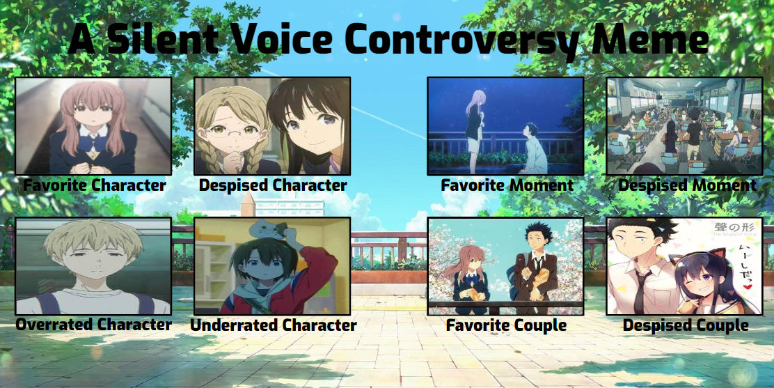 My A Silent Voice Contrversy Meme By Hayaryulove On Deviantart
