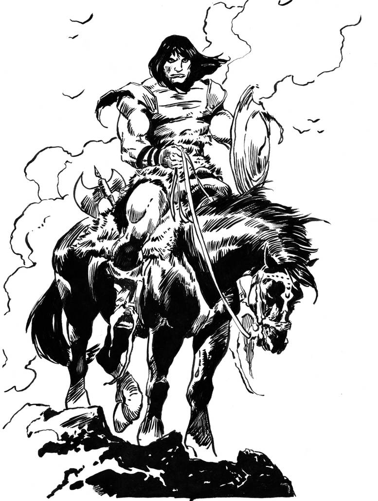 Inking Conan By John Buscema By Israelcampos On Deviantart