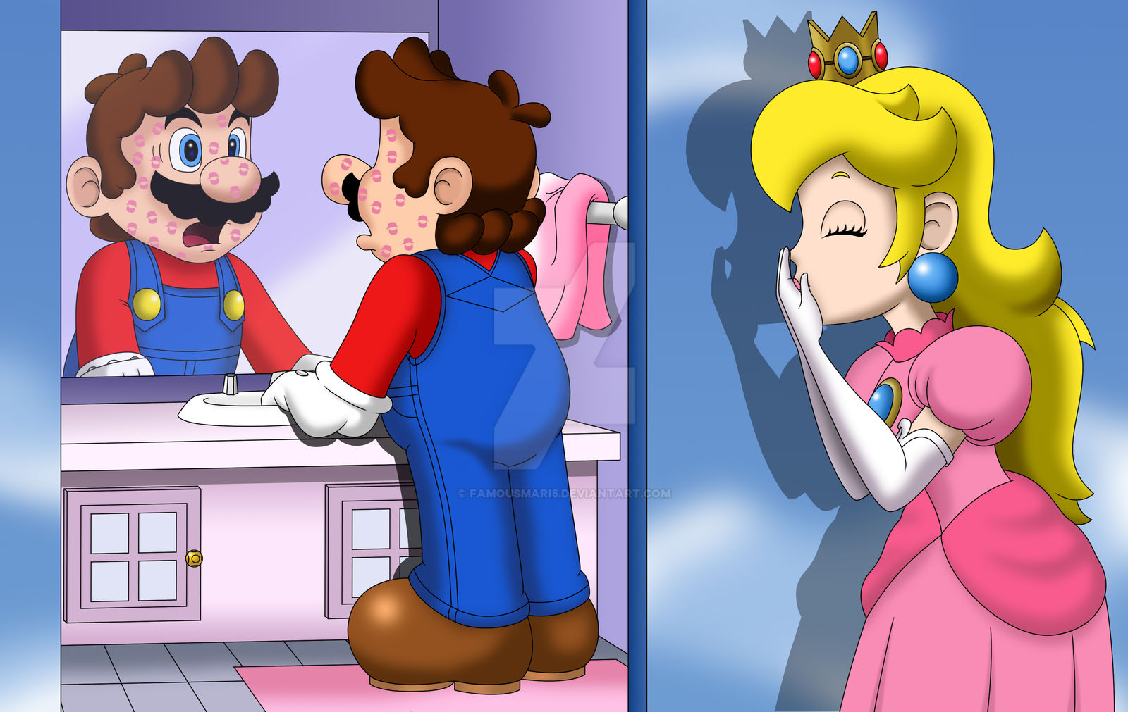 Mario X Princess Peach On Mariocanonoccouples Deviantart