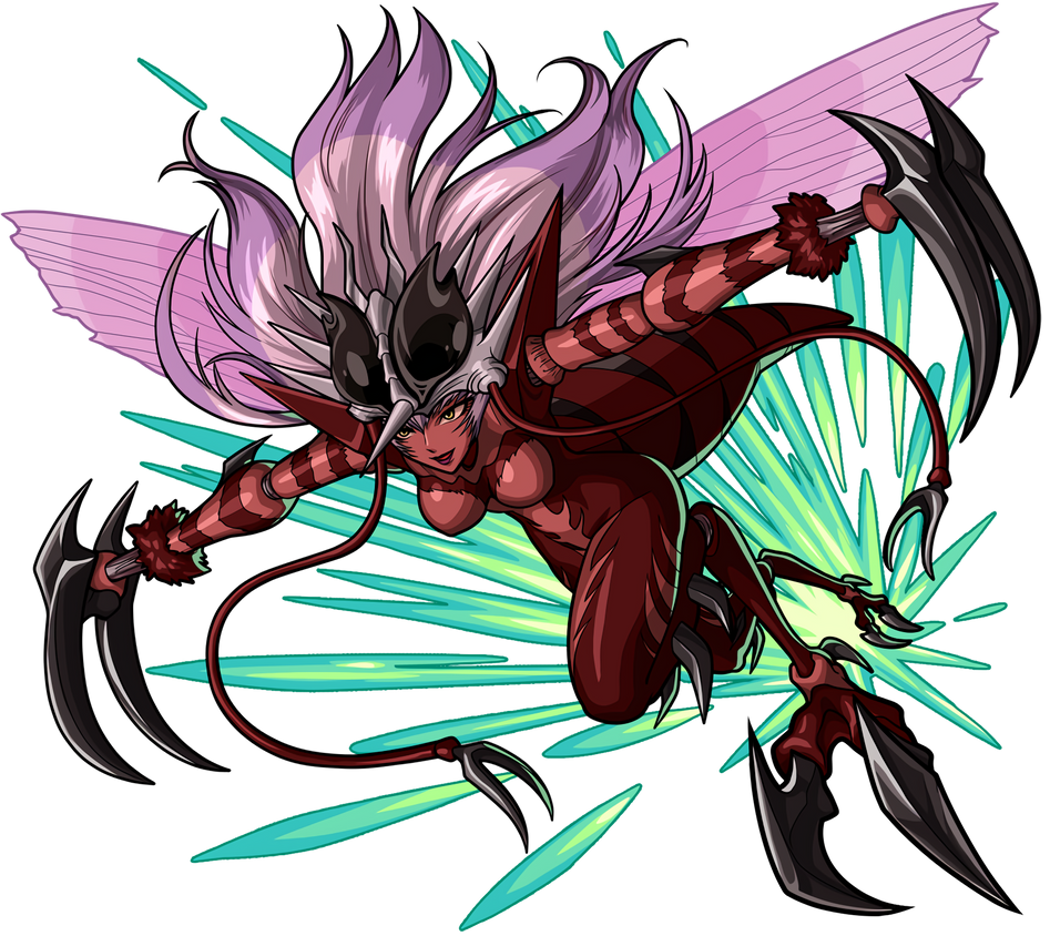 Mosquito Girl 2nd Form Render Monster Strike By Maxiuchiha22 On