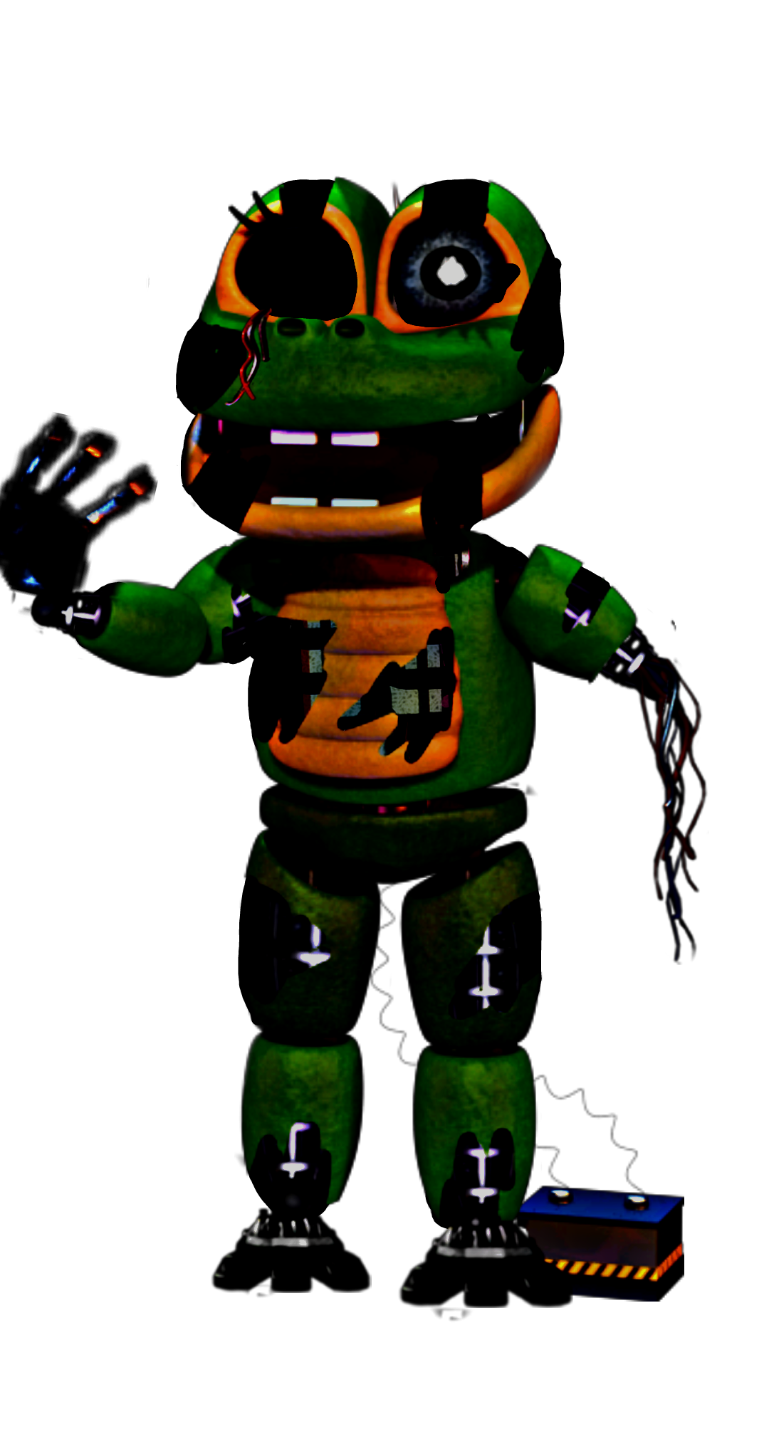 Withered Happy Frog By The Fnaf Creator Yee On Deviantart
