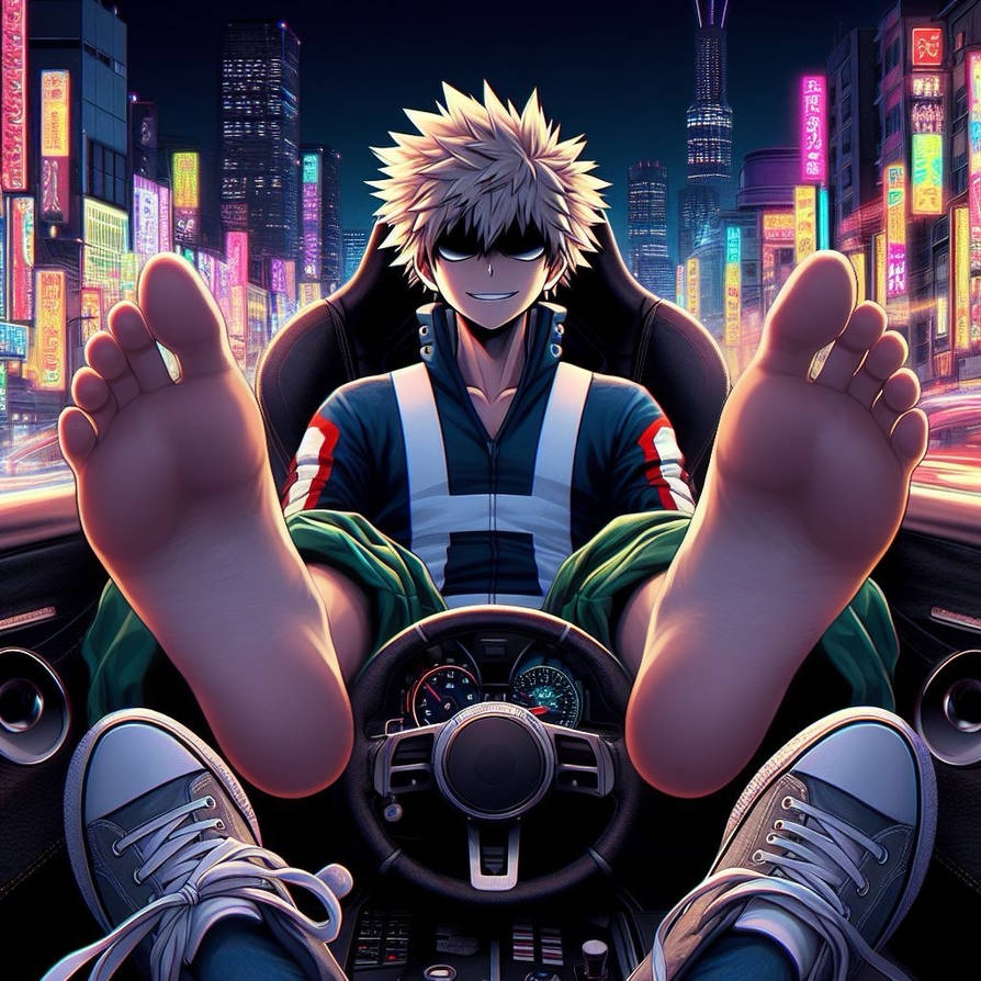 Bakugo Feet In Car By Bakuwedgie On Deviantart