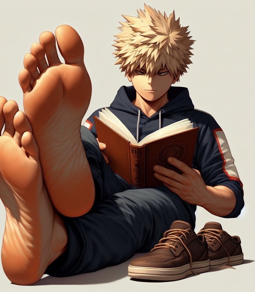 Bakugo Feet Reading By Bakuwedgie On Deviantart