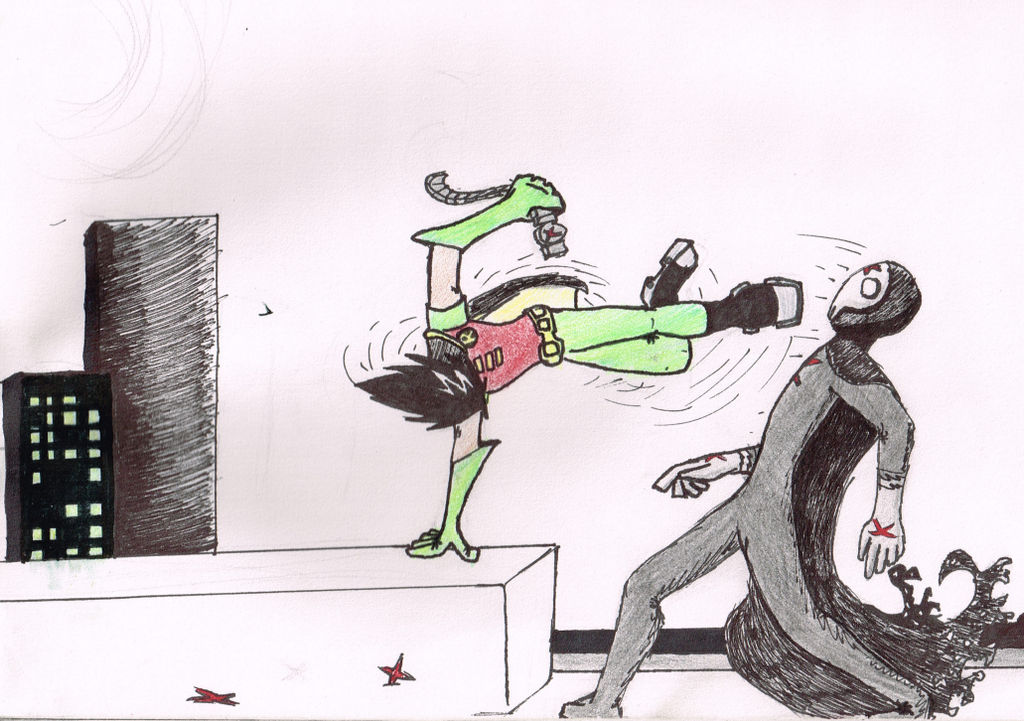 Robin Vs Red X ~wip~ By Wolvennpup On Deviantart