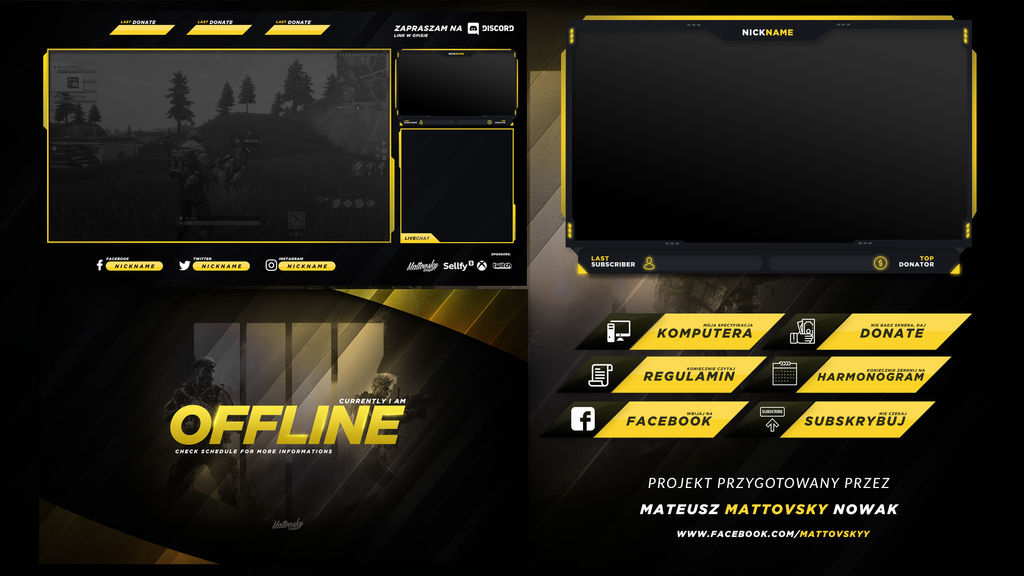 FREE TWITCH STREAM OVERLAY TEMPLATE #2 by mattovsky on DeviantArt FREE TWITCH STREAM OVERLAY TEMPLATE #2 by mattovsky on DeviantArt