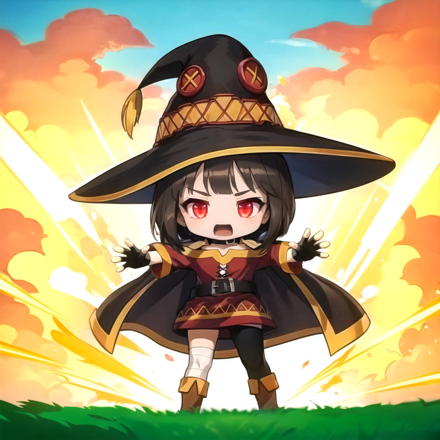 Chibi Megumin By Ap2 Ai Artist On Deviantart