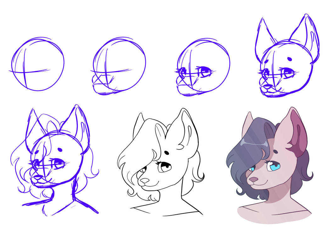 How I Draw Furries Tutorial By Kylodraws On Deviantart