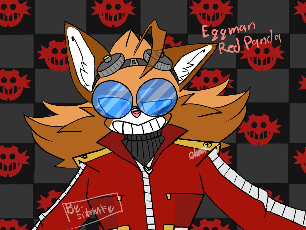 Dr Eggman Mobian Red Panda By Shomashomaky On Deviantart