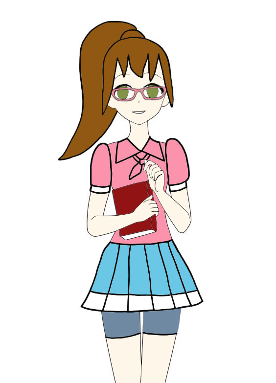 Katie The Cute Bookworm By Reallyrosa On Deviantart